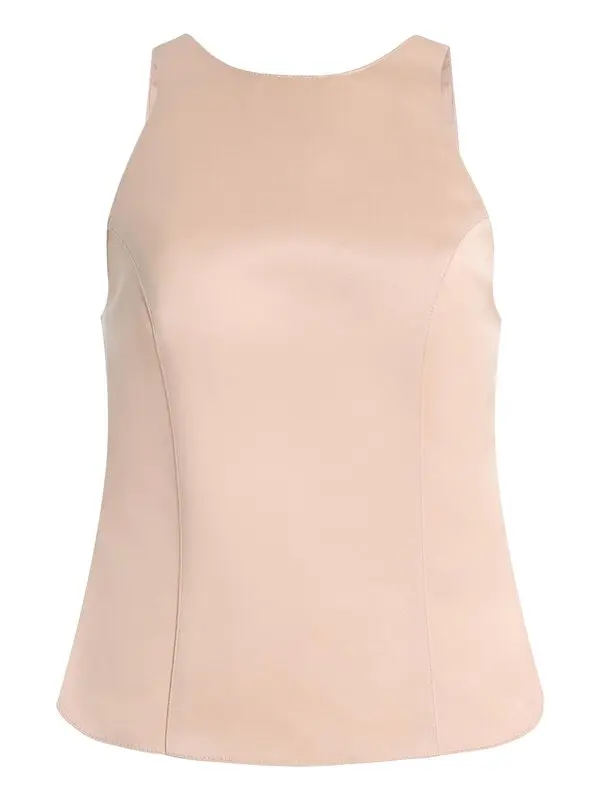 ALFIE Backless Sateen Top - Pink