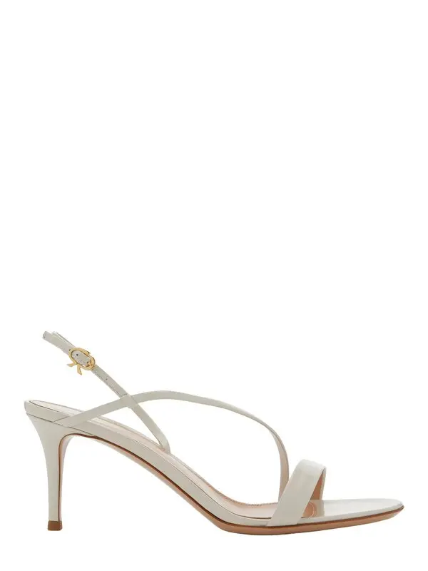 GIANVITO ROSSI Manhattan Leather Sandals - White