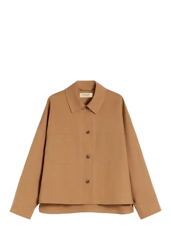Max Mara Cotton-linen Shirt Jacket - Brown