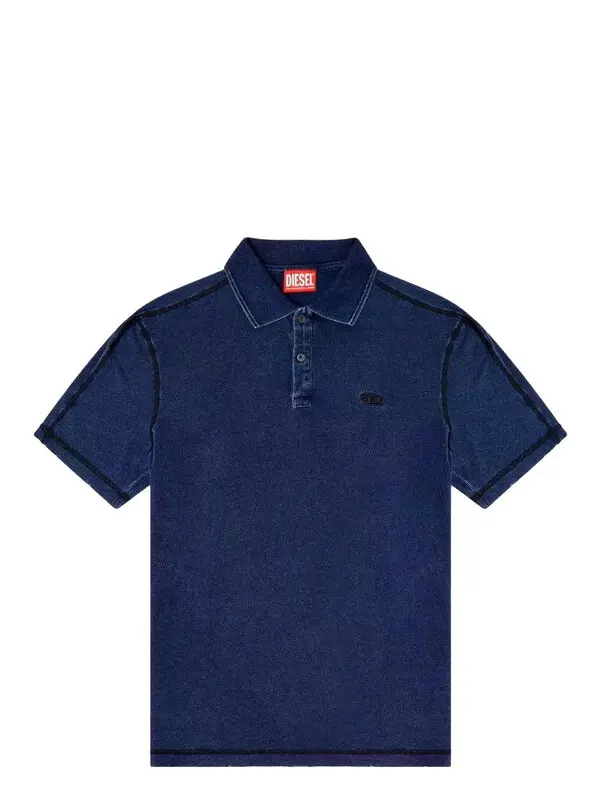 DIESEL® Topstitch Polo Shirt - Blue