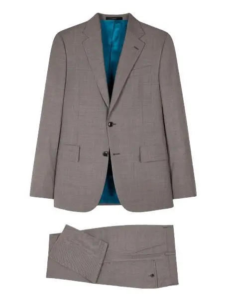 Paul Smith The Brierley Puppytooth Wool Suit - Grey