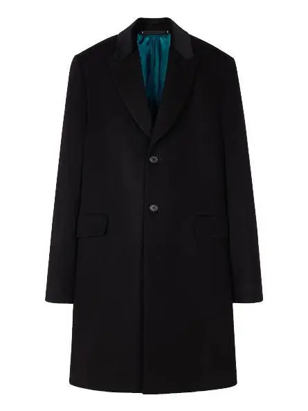 Paul Smith Wool-cashmere Epsom Coat - Black