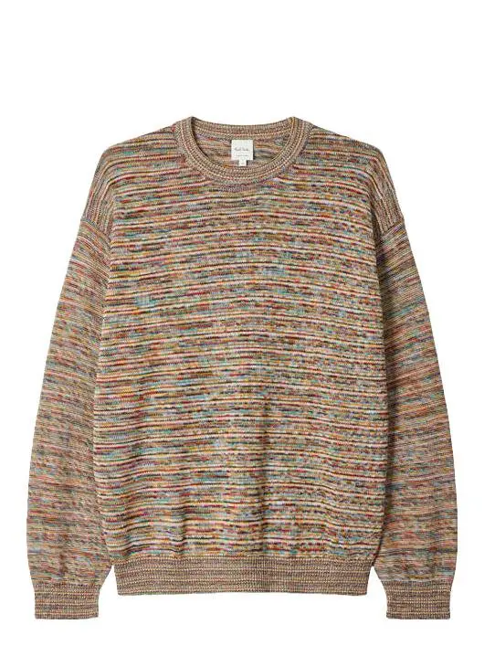 Paul Smith Knitted Cotton Striped Sweater - Multicolour