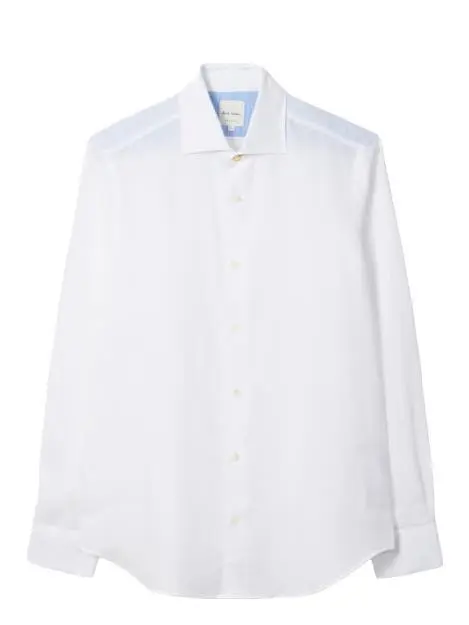 Paul Smith Slim-fit Linen Shirt - White
