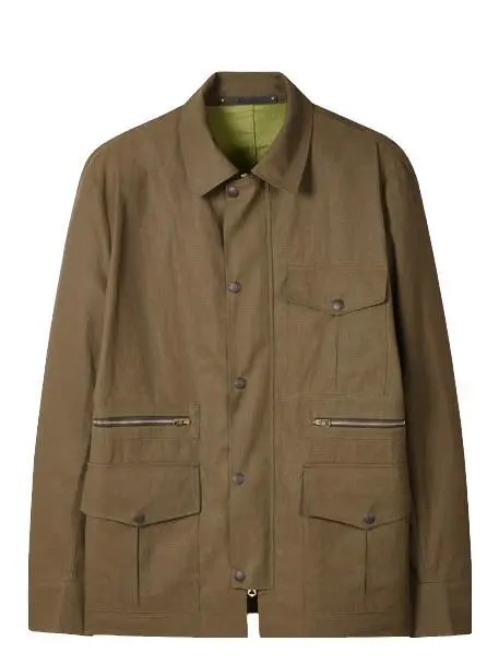 Paul Smith Linen Field Jacket - Green