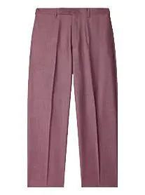 Paul Smith Relaxed-fit Overdyed Wool-mohair Trousers - Pink