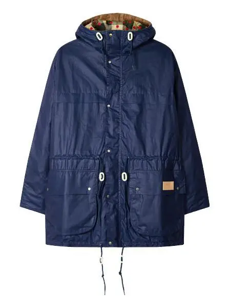 PAUL SMITH LOVES BARBOUR Regal 'durham' Waxed Jacket - Blue