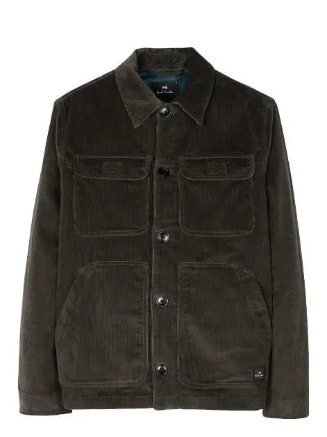 Paul Smith Corduroy Shirt Jacket - Green