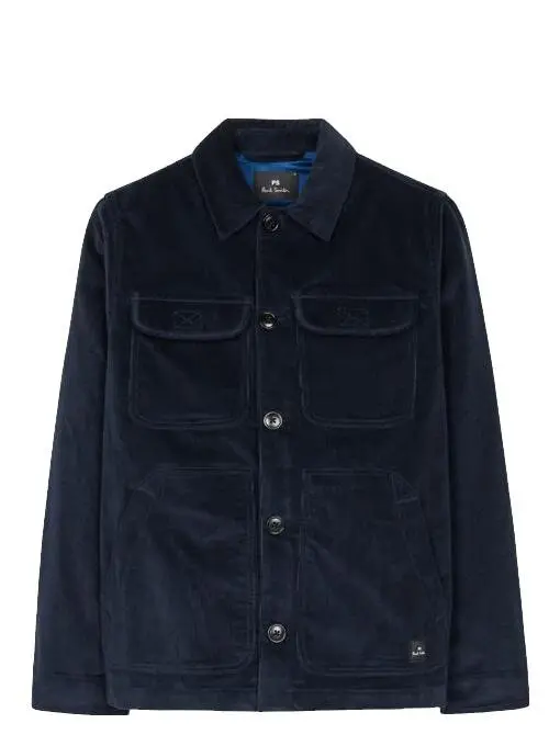 Paul Smith Corduroy Shirt Jacket - Blue