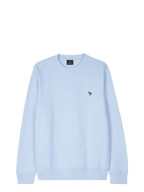 Paul Smith Cotton Zebra Logo Sweatshirt - Blue