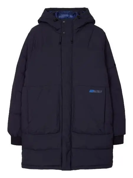 Paul Smith Recycled-nylon Long Wadded Coat - Blue