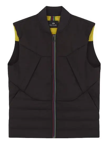 Paul Smith Mixed Media Gilet - Black