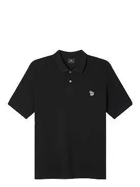 Paul Smith Cotton-piqué Zebra Logo Polo Shirt - Black