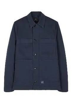 Paul Smith Gart-dyed Organic Cotton Work Jacket - Blue
