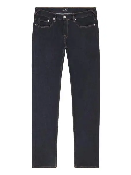 Paul Smith Tapered-fit Vintage-wash 'crosshatch Stretch' Jeans - Blue