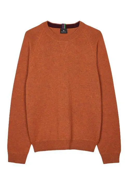 Paul Smith Merino Wool Raglan Sweater - Orange
