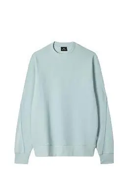 Paul Smith Light Textured Sweatshirt With Contrast Embroidery - Blue