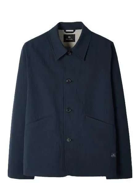 Paul Smith Stretch-cotton Seersucker Jacket - Blue