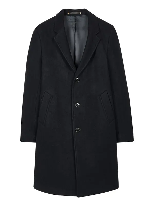 Paul Smith Recycled Wool-blend Overcoat - Blue