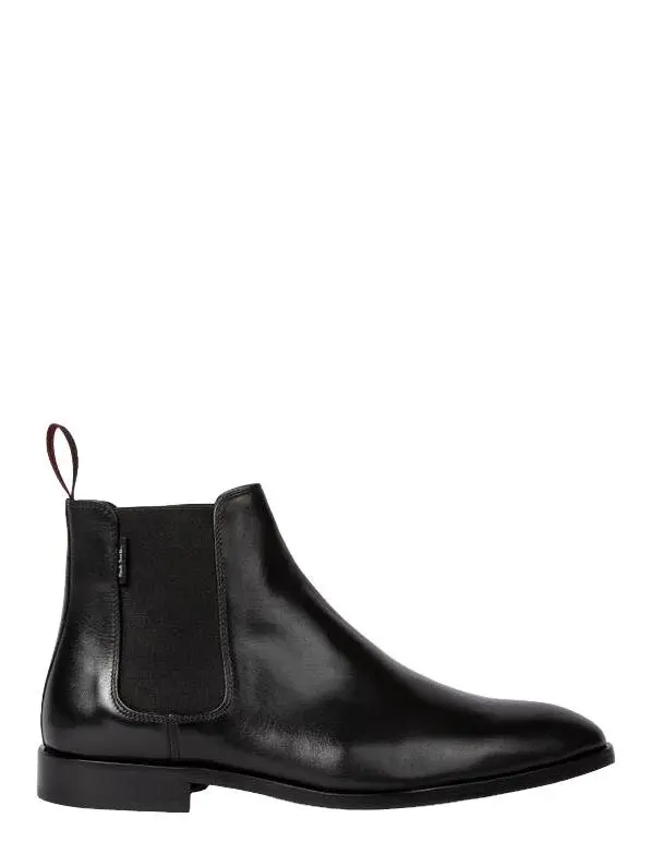 Paul Smith Smooth Calf Leather Chelsea Boots - Black