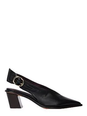 Paul Smith Clareen Leather Slingback Heels - Black