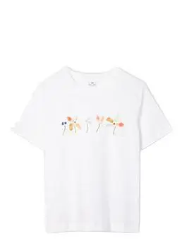 Paul Smith Row Of Flowers T-shirt - White