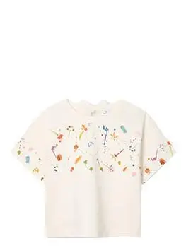 Paul Smith Floating Flowers Cotton T-shirt - White