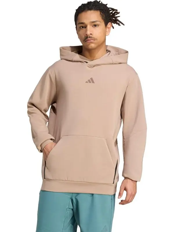 Adidas Designed For Training Hoodie - Chalky Brown