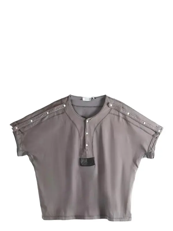 KIKO KOSTADINOV Button-detail T-shirt - Grey