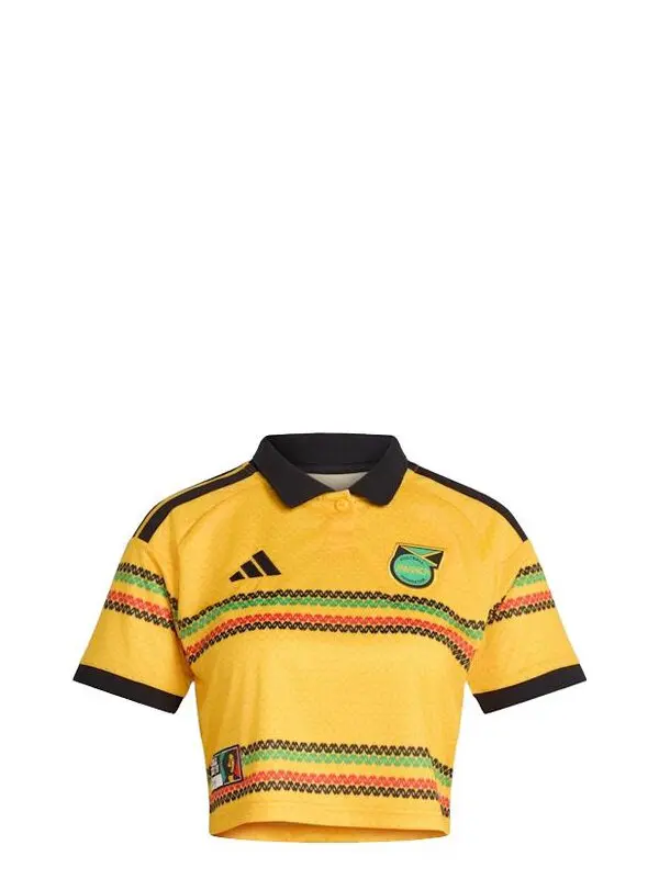 Adidas Jamaica 2026 Bob Marley Home Cropped Jersey - Bold Gold