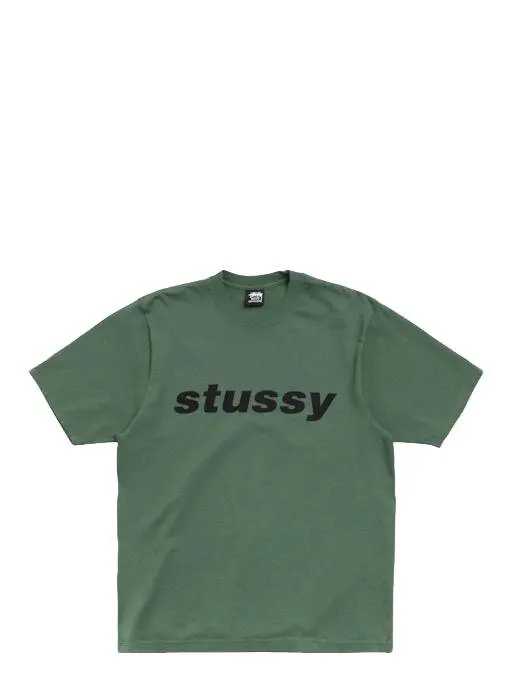 StÜssy Shark Pigment Dyed Tee Shirt - Pine
