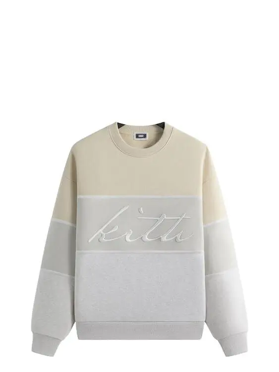 Kith Nelson Panelled Crewneck Sweatshirt - Veil