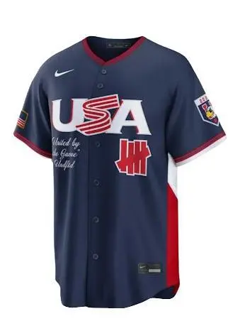 FANATICS X World Baseball Classic X Undefeated Usa Jersey - Navy Blue