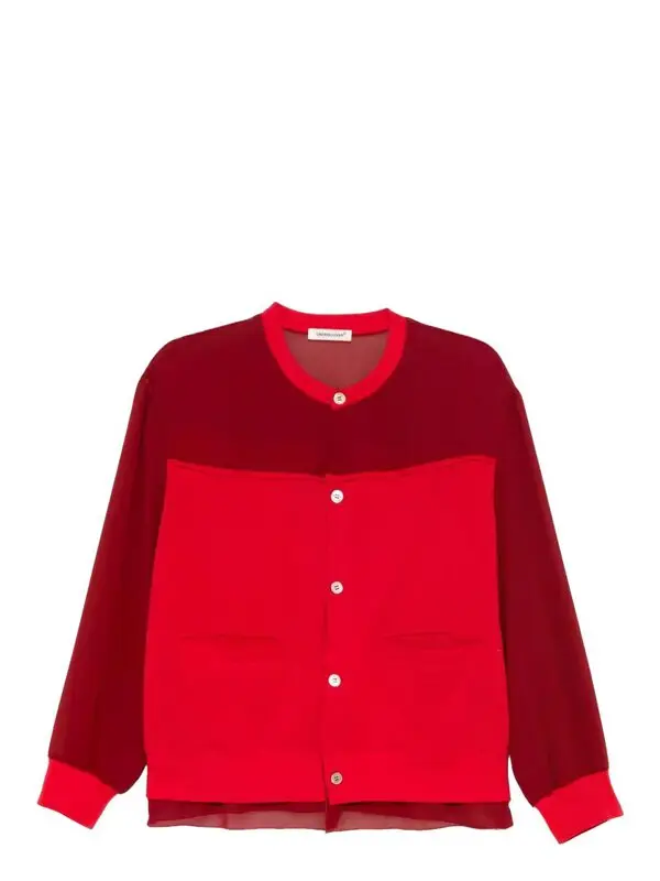 Undercover Button Pocket Cardigan - Red