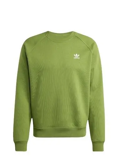 Adidas Trefoil Essentials Crew Sweatshirt - Tech Olive