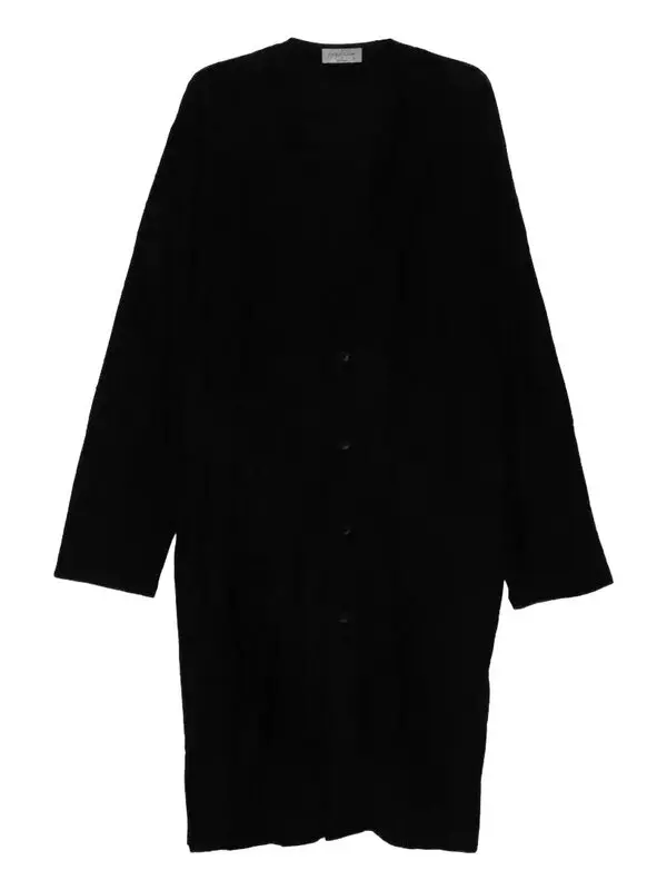 Yohji Yamamoto Quilted Button Jacket - Black
