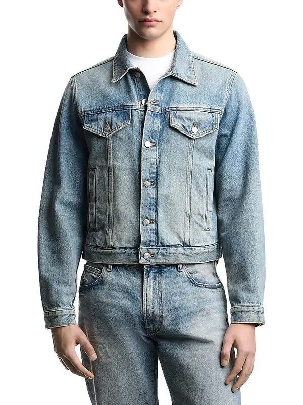 Emporio Armani Blouson Capsule Denim Jacket - Light Blue Denim