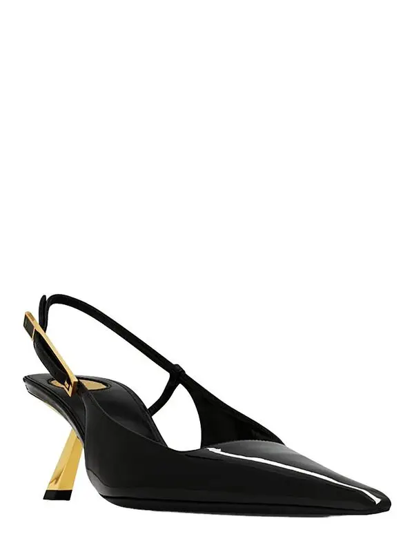 Saint Laurent Lee Slingback Pumps - Black