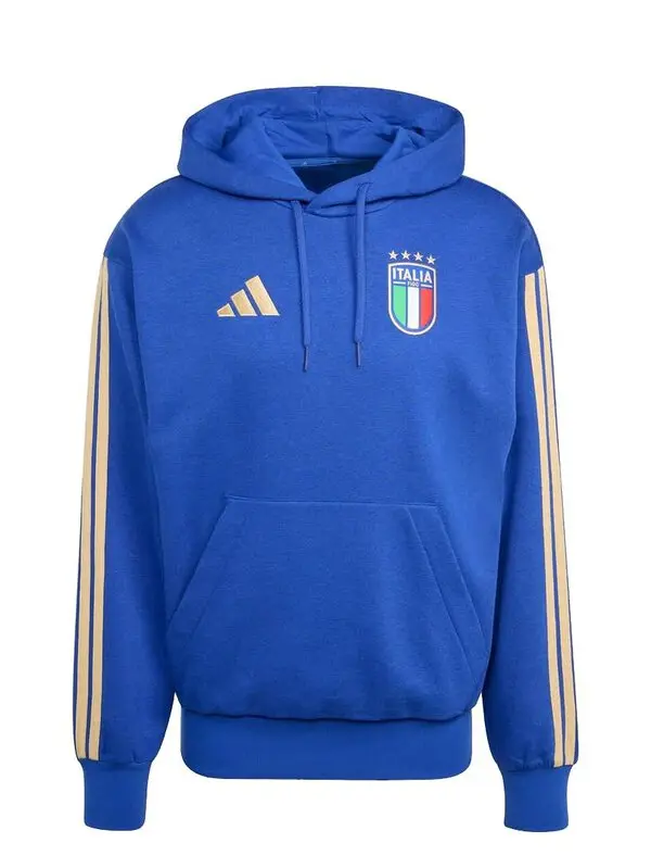 Adidas Italy National Team Fifa X World Cup Alphaskin Fleece Hoodie - Blue