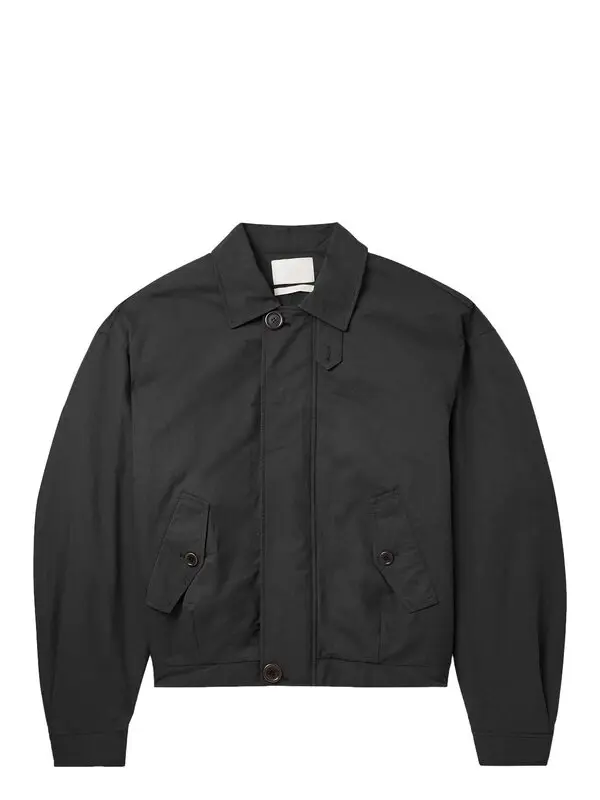 AMOMENTO Padded Cotton-blend Twill Jacket - Black