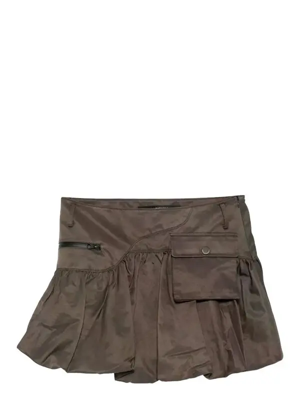 Andersson Bell Mini Skirt With Zip Pocket - Brown