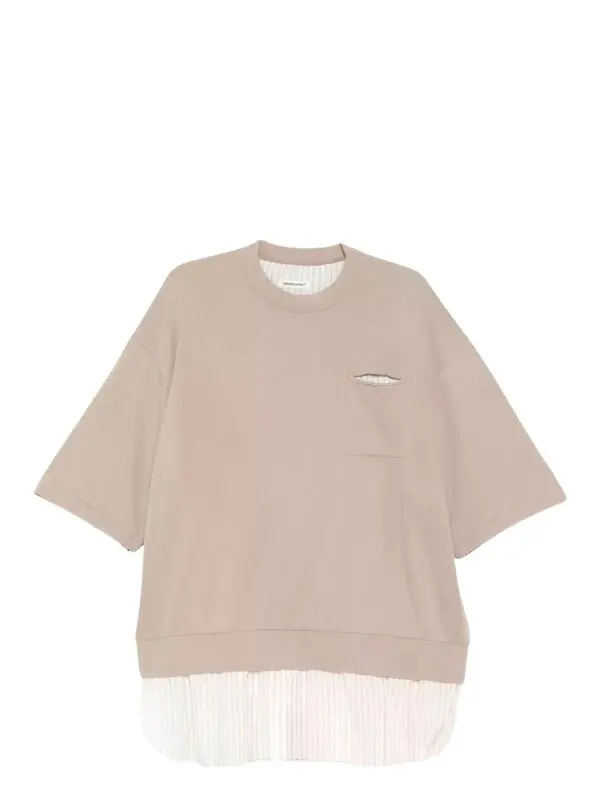 Undercover Pocket Striped T-shirt - Neutrals
