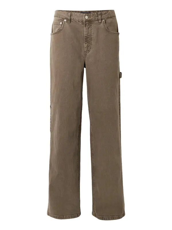 Tibi Mid-rise Tapered Jeans - Brown