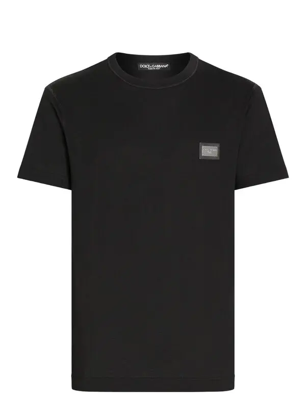 Dolce & Gabbana T-shirt M/corta Giro - Black