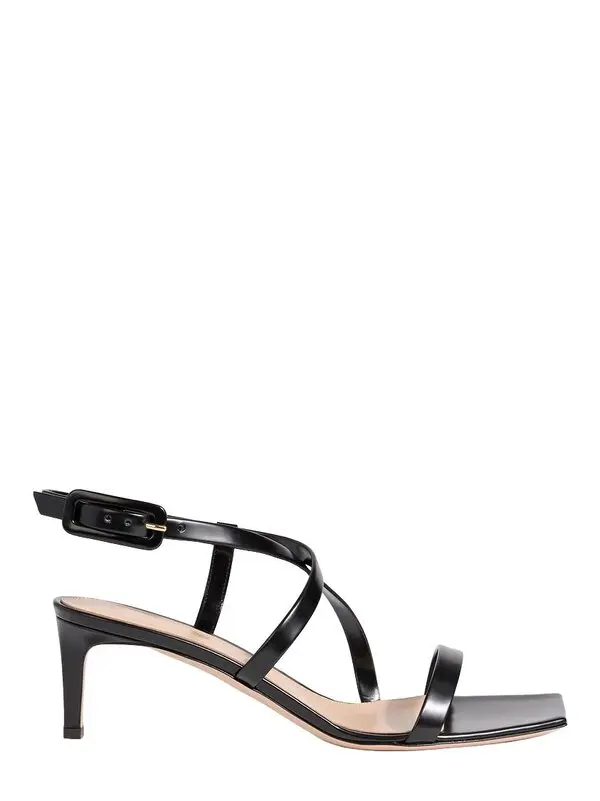 GIANVITO ROSSI Lindsay 55 Leather Sandals - Black