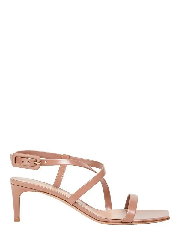 GIANVITO ROSSI Lindsay 55 Leather Sandals - Blush