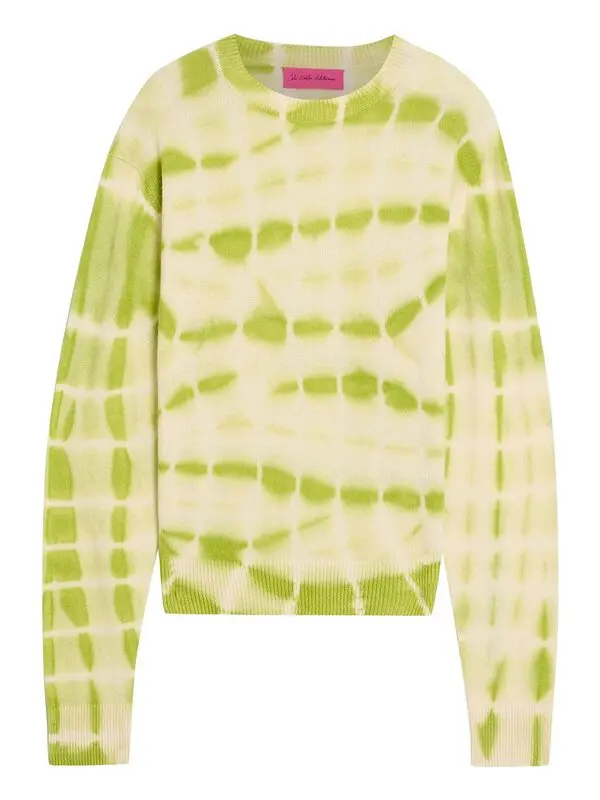 THE ELDER STATESMAN Tie-dyed Cashmere Sweater - Ivory