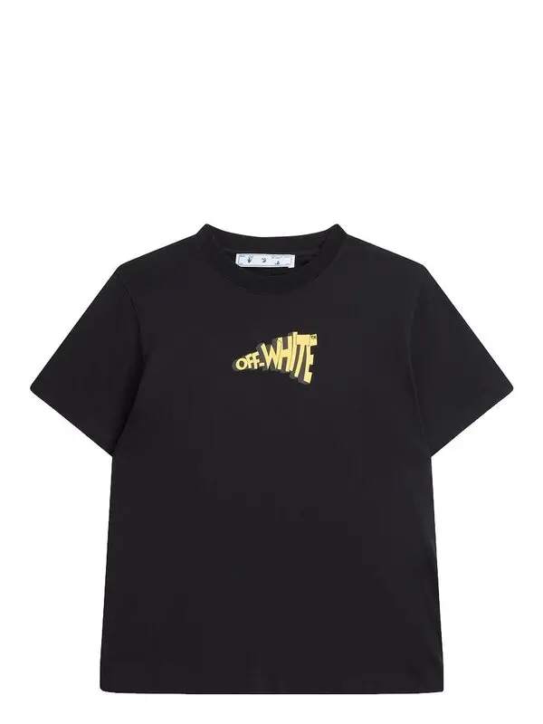 Off-White Printed Cottonjersey Tshirt - Black