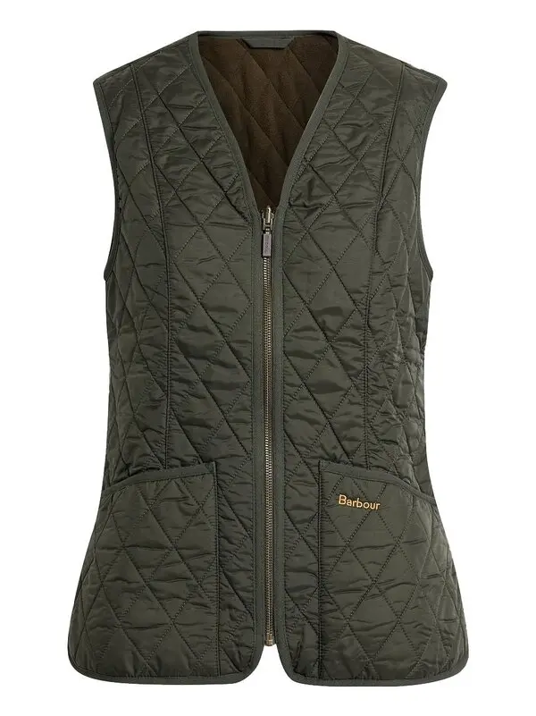 Barbour Betty Quilted Shell Vest - Army Green