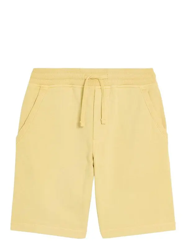 Orlebar Brown French Cotton-terry Drawstring Shorts - Pastel Yellow